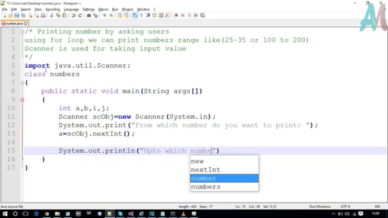 How To Print Numbers Range In Java Youtube