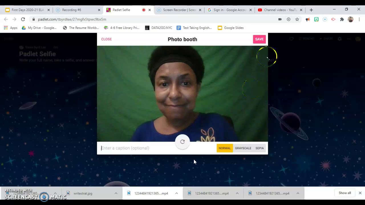 Padlet Selfie Youtube
