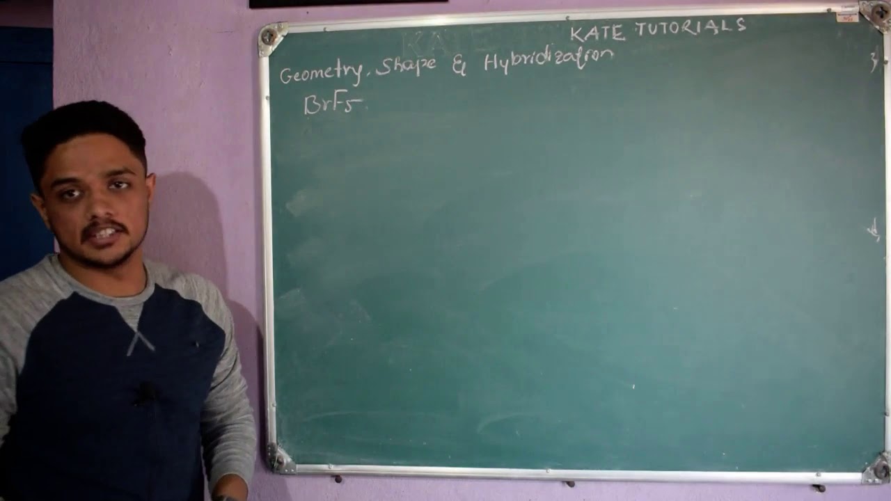 C Bromine Pentafluoride Brf5 Halogen Fluorides Geometry Shape