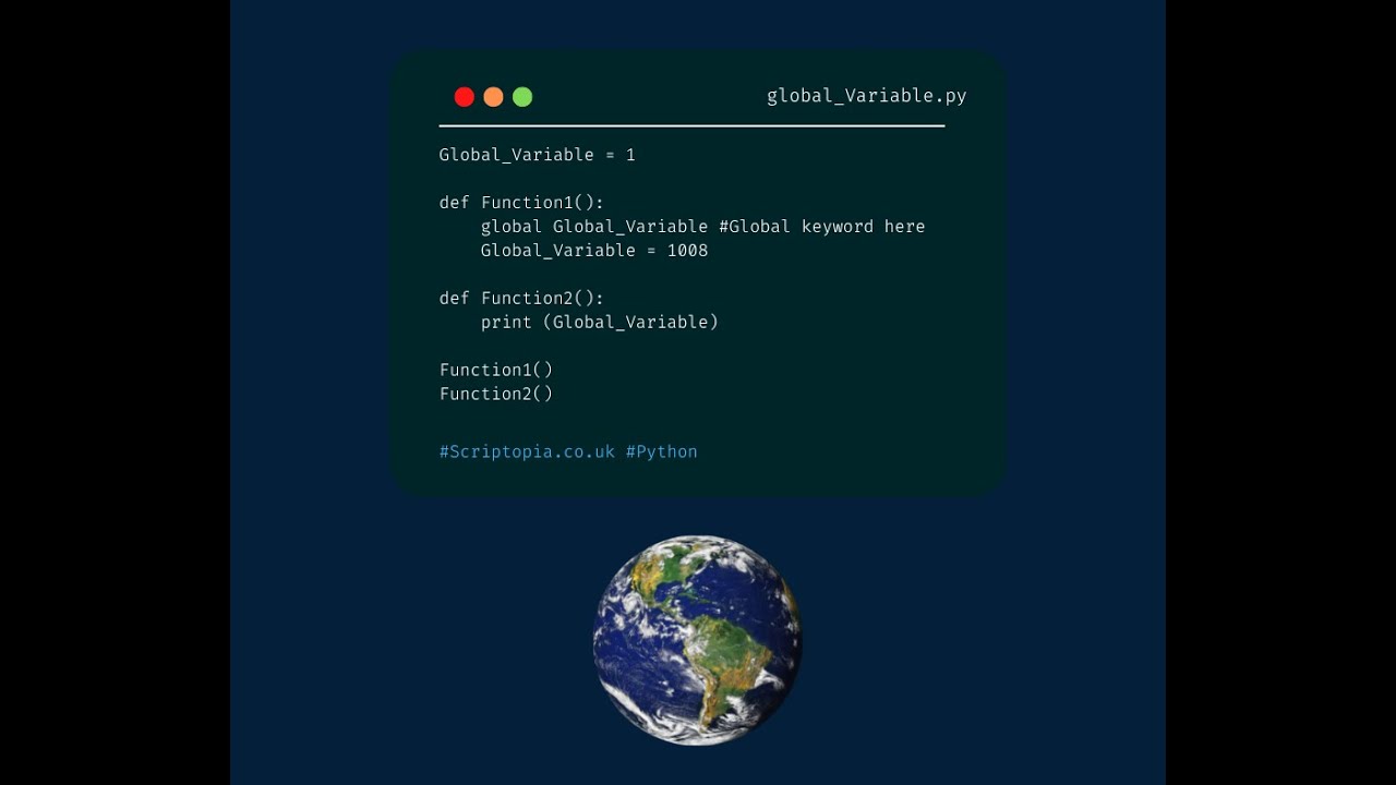 Python Global Variables Youtube