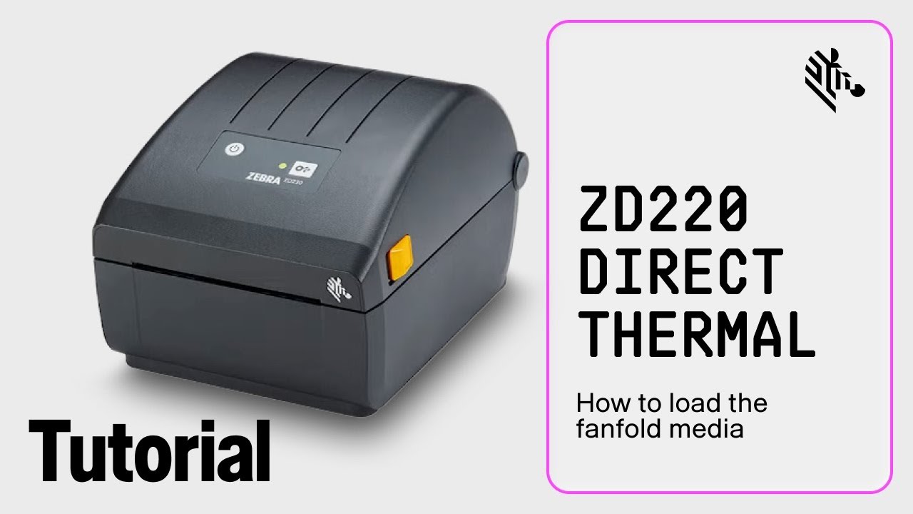 How To Load Fanfold Media Into Zd220 Direct Thermal Printer Zebra