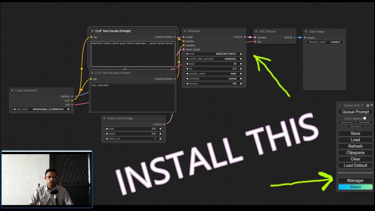 Installing Comfyui Comfyui Manager Made Easy Youtube