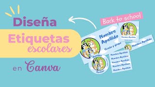 Como Hacer Etiquetas Escolares En Canva Plantillas Gr Doovi