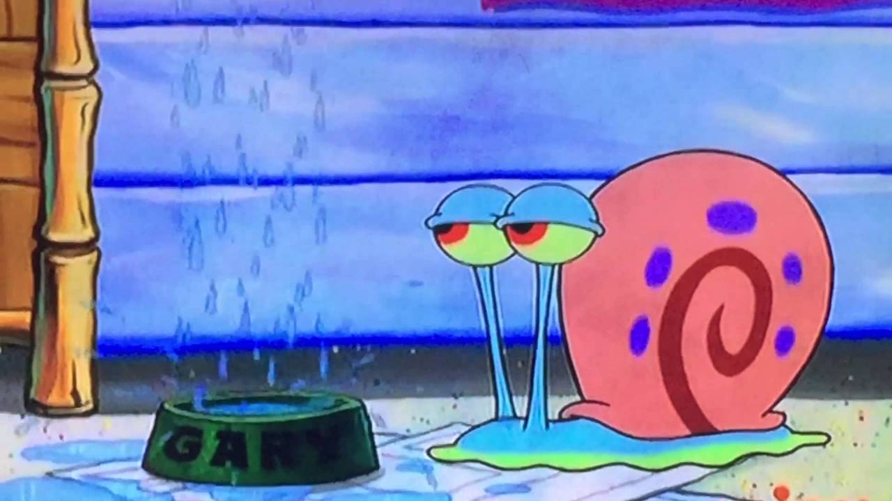 Spongebob Crying Into Gary S Water Bowl Youtube