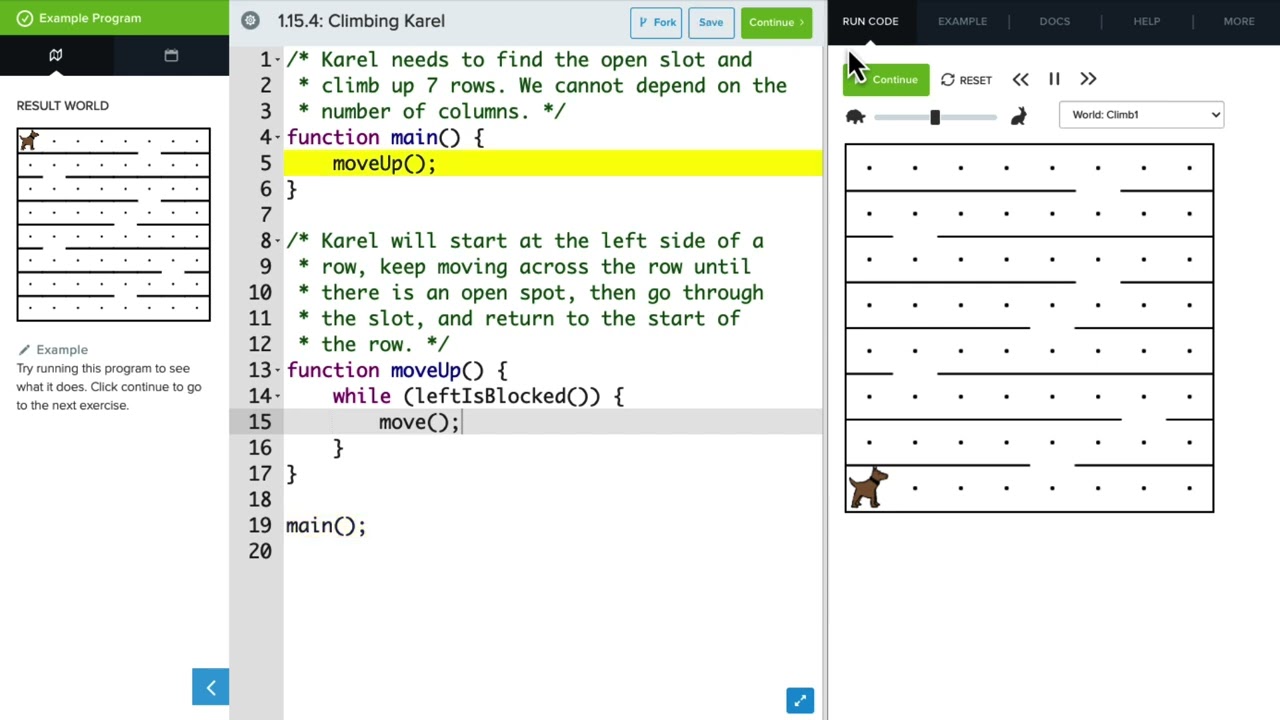 Live Coding Climbing Karel Youtube