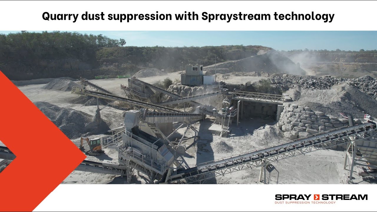 Quarry Dust Suppression With Spraystream Technology Youtube