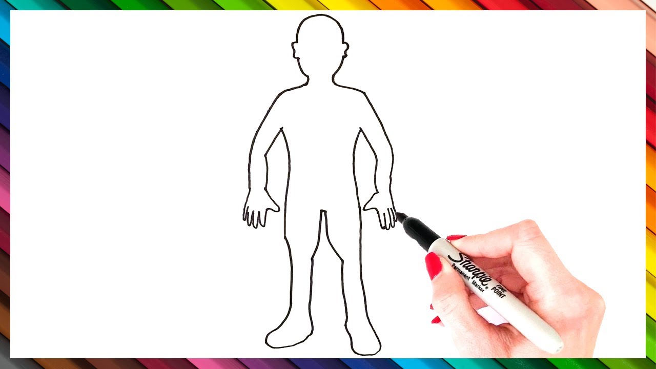 Human Body Drawing For Kids