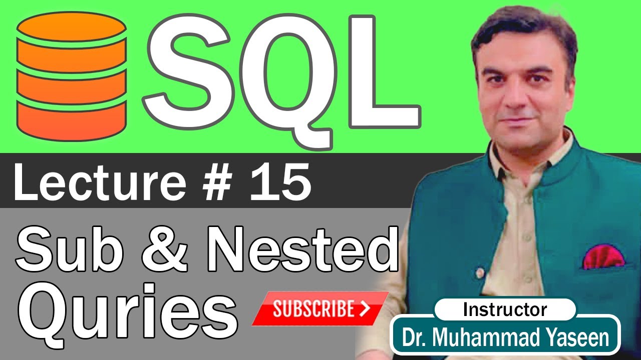 Sql Sub Query Or Nested Queries Use Of Any All Youtube