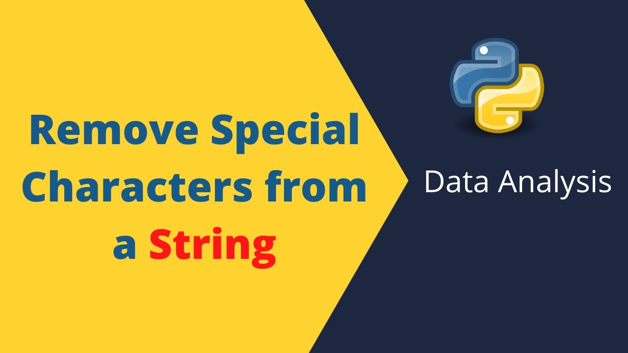 How To Remove Special Characters From A String Youtube