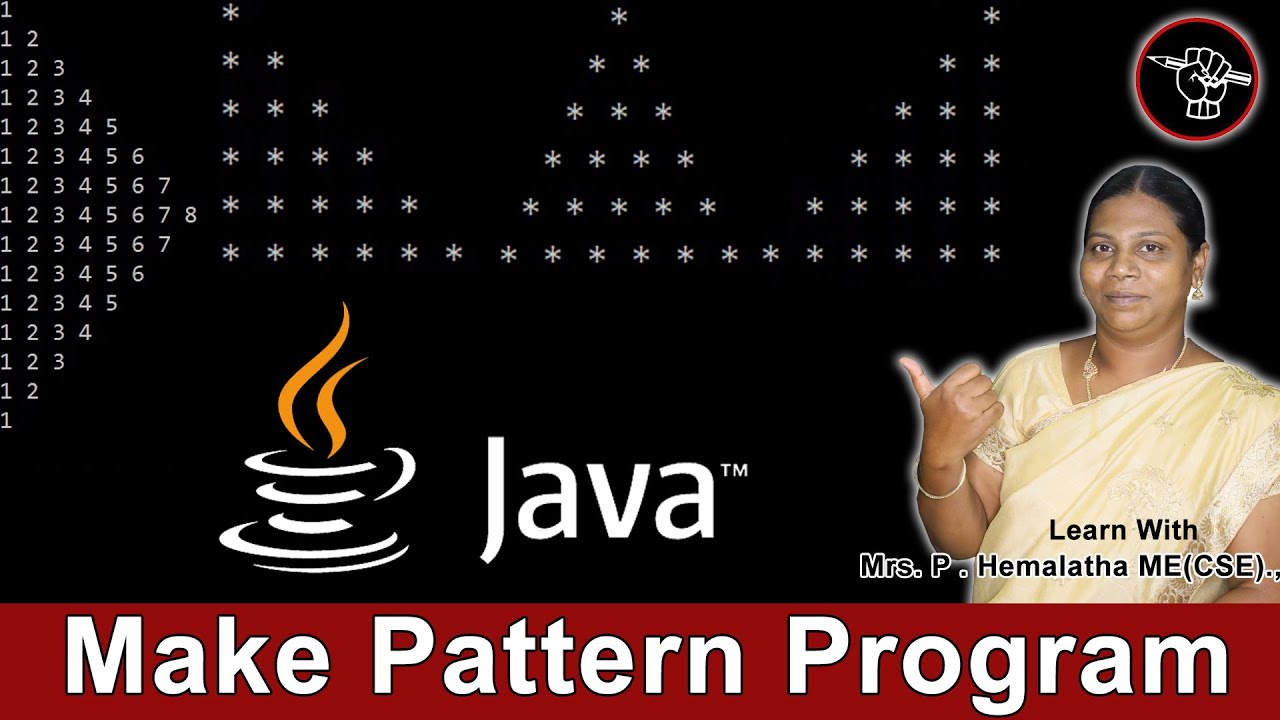 Make Pattern Program In Java Program To Print Half Pyramid Using