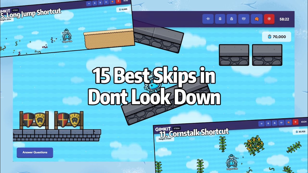 15 Must Know Shortcuts In Gimkit Don T Look Down рџ ґ Youtube