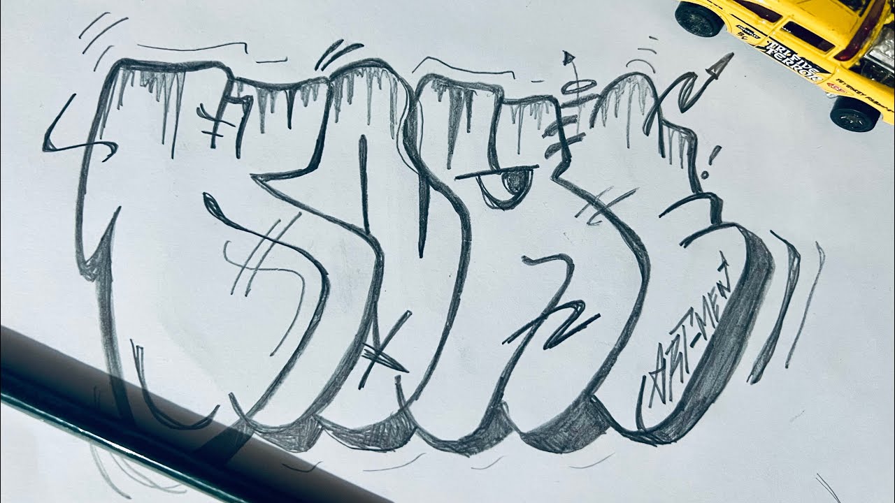 Como Dibujar Graffitis Paso A Paso Facil 1 Graffiti Aprende A Dibujar
