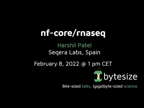 Nf Core Rnaseq Nf Core Bytesize 32 Youtube