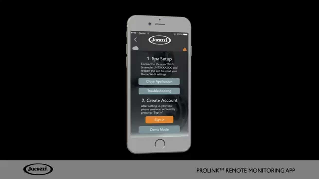 Set Up The Jacuzziﾂｮ Prolink邃 App Youtube