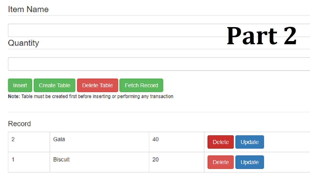 Offline Relational Database Using Html5 And Javascript Sql Query