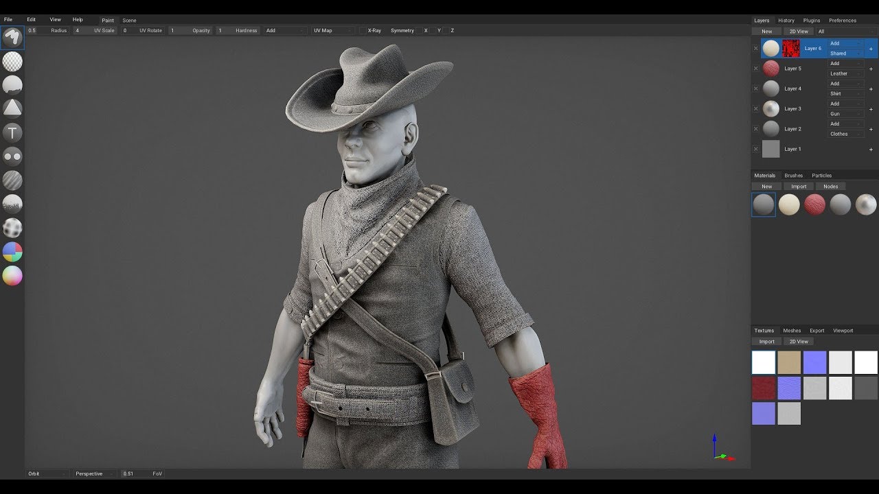 Texturing A Cowboy Armorpaint 0 6 Youtube