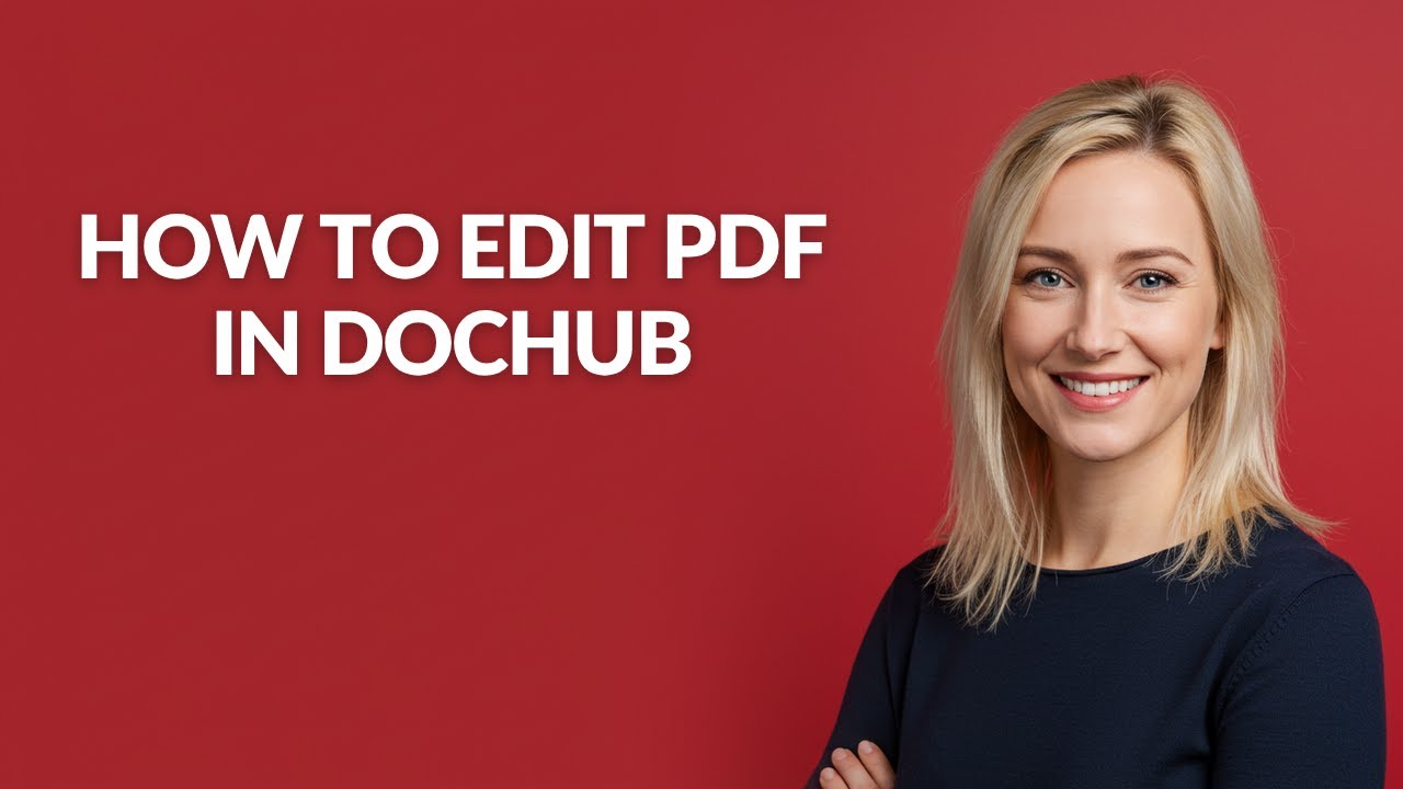 How To Edit Pdf In Dochub Julia Stutorials Youtube