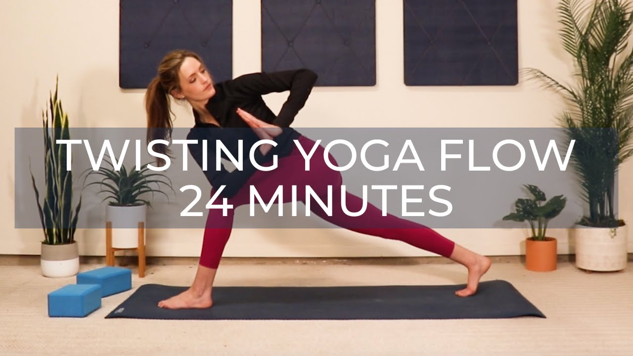 Twisting Yoga Flow 24 Minutes Youtube