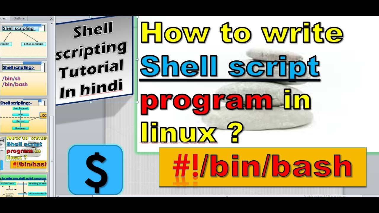 How To Write Shell Scripting Program In Linux In Hindi Youtube