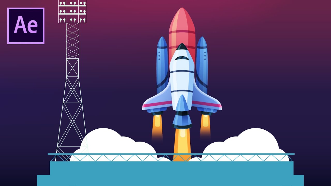 How To Animate Cartoon Rocket Smoke Trail In After Effects After