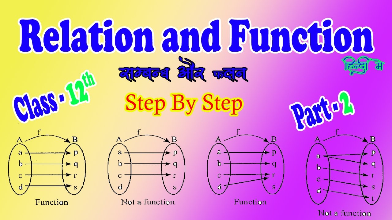 Relation And Function Class 12 Part 2 Youtube