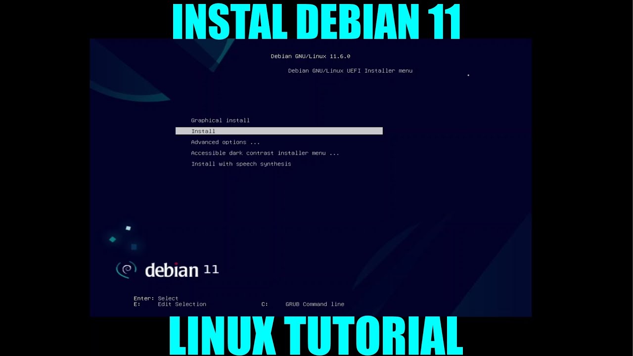 Cara Install Debian Linux Linux Tutorial Youtube