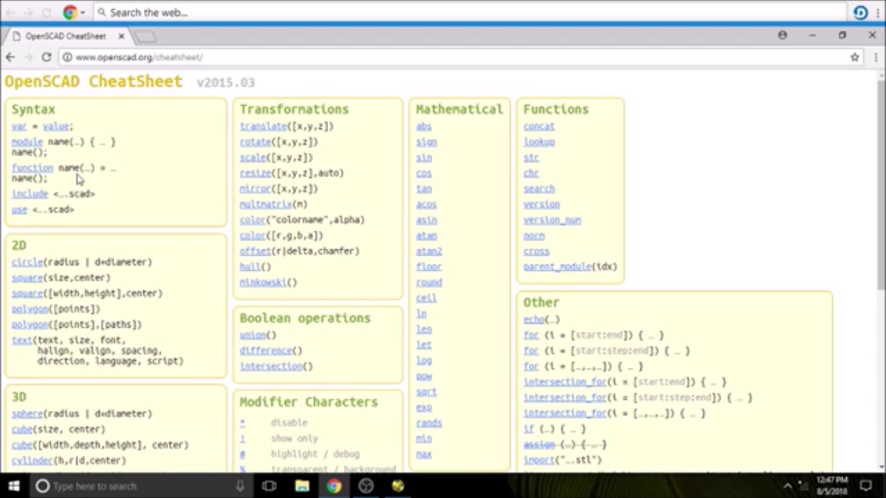Openscad Basics Youtube