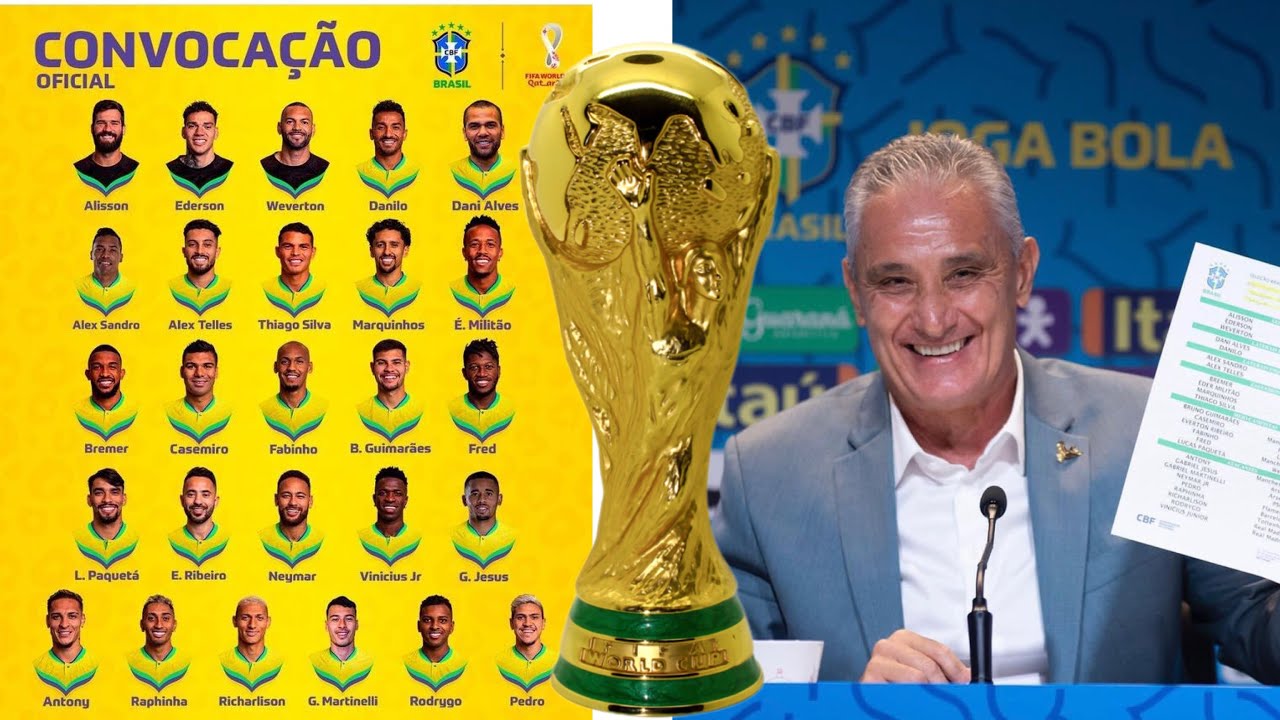 Officiel Liste Des 26 Joueur Du Brг Sil рџ рџ Pour La Coupe Du Monde