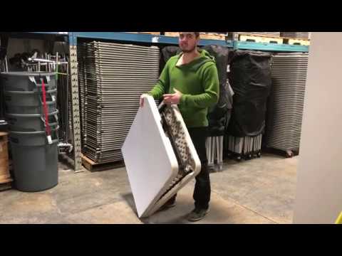6 Foot Folding Table How To Setup Youtube