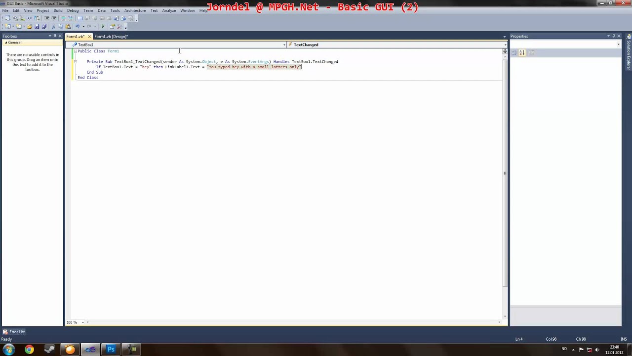 Vb Net Groupbox Tooltip Youtube