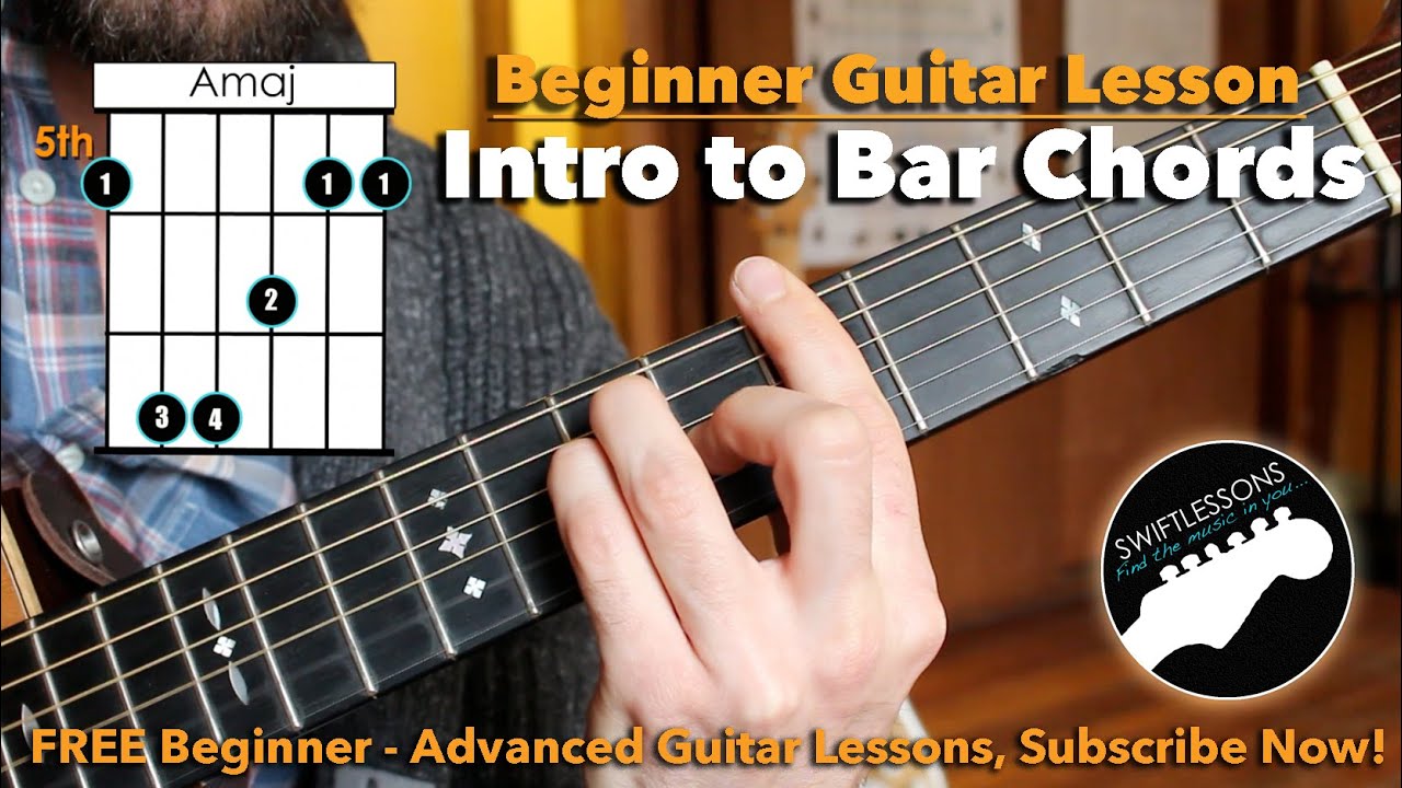 How To Really Play Bar Chords A Beginner Guitar Tutorial Guitar