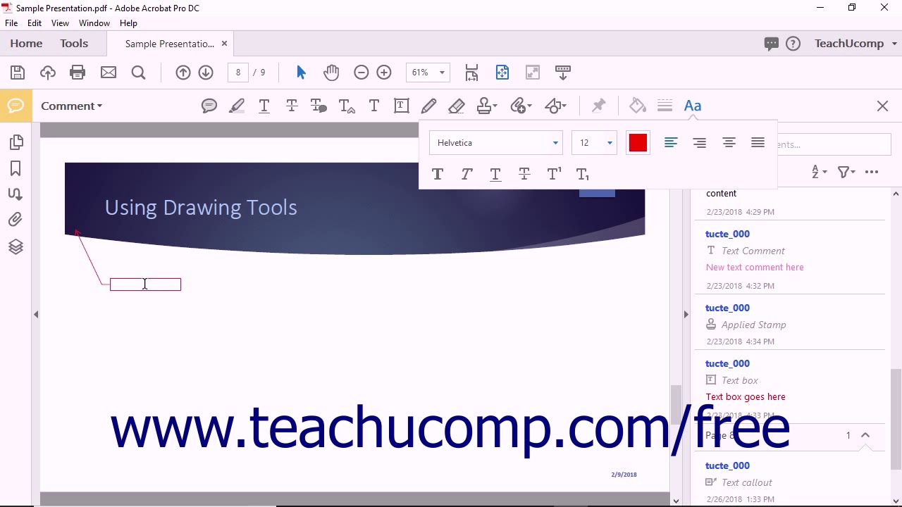 Acrobat Pro Dc Tutorial Using Drawing Tools Adobe Acrobat Pro Dc