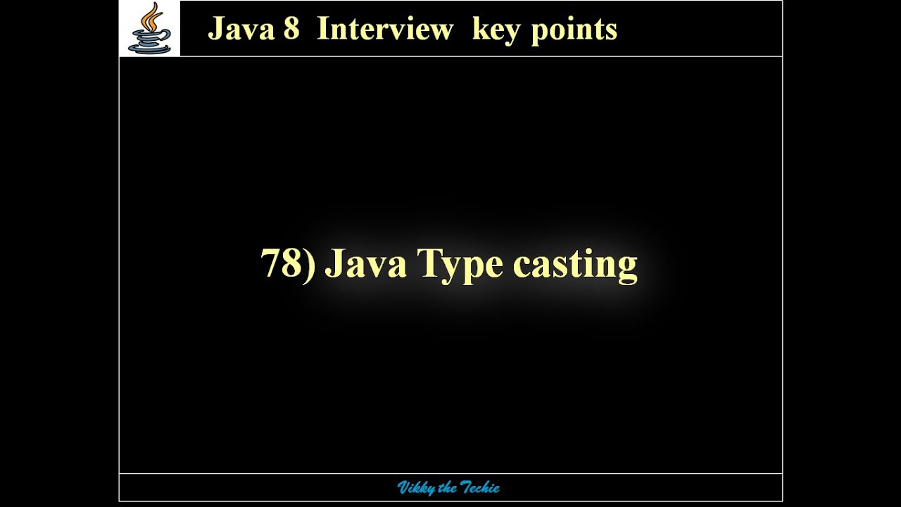 78 Java Type Casting Youtube