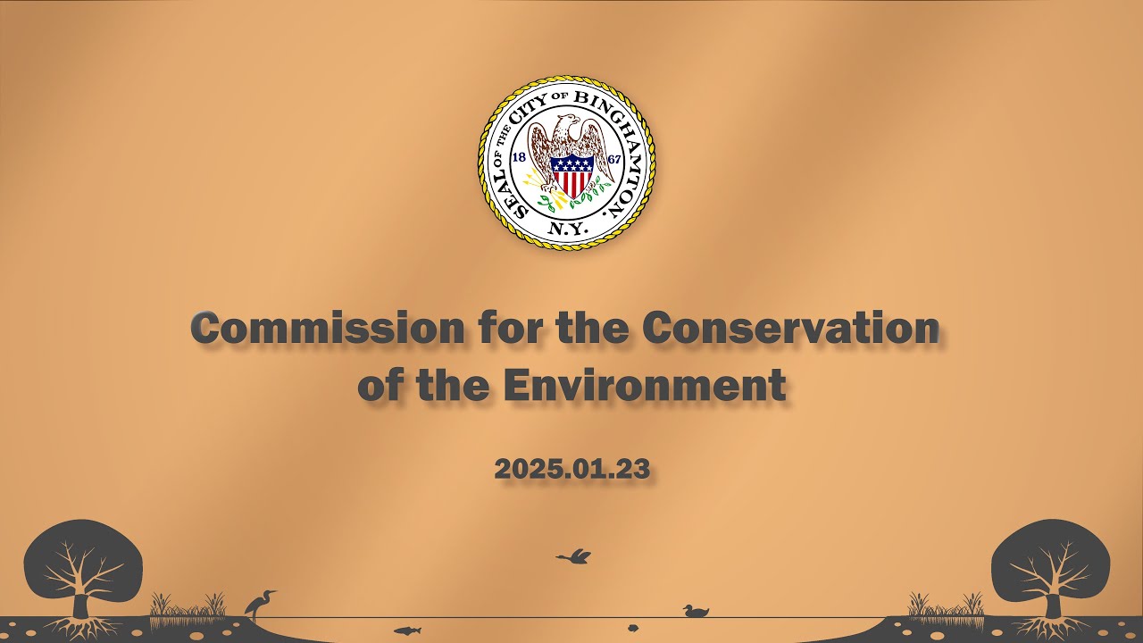 Commission For The Conservation Of The Environment 2025 01 23 Youtube