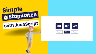 How To Make Stopwatch Using Html Css And Javascript Programming Xomoon