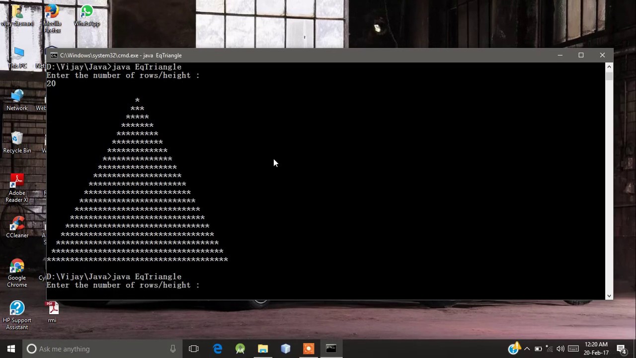 10 Java Programming Patterns Equilateral Triangle Youtube