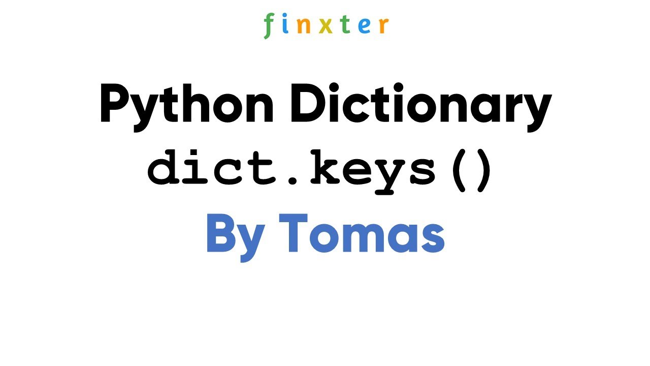 Python Dict Keys Method Youtube