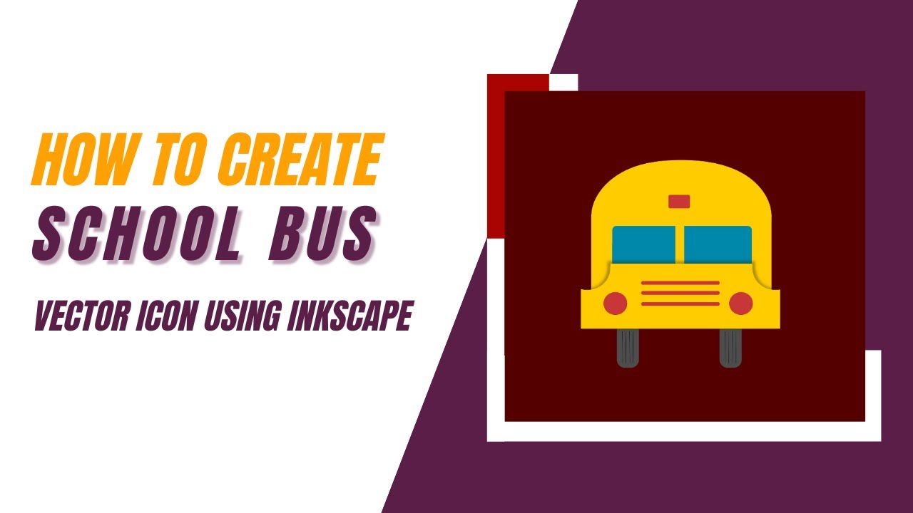Inkscape For Beginners Vector School Bus Inkscape Icons Vector