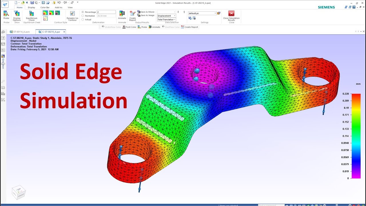 Solid Edge Simulation Fea Tutorials 1 Linear Static Analysis