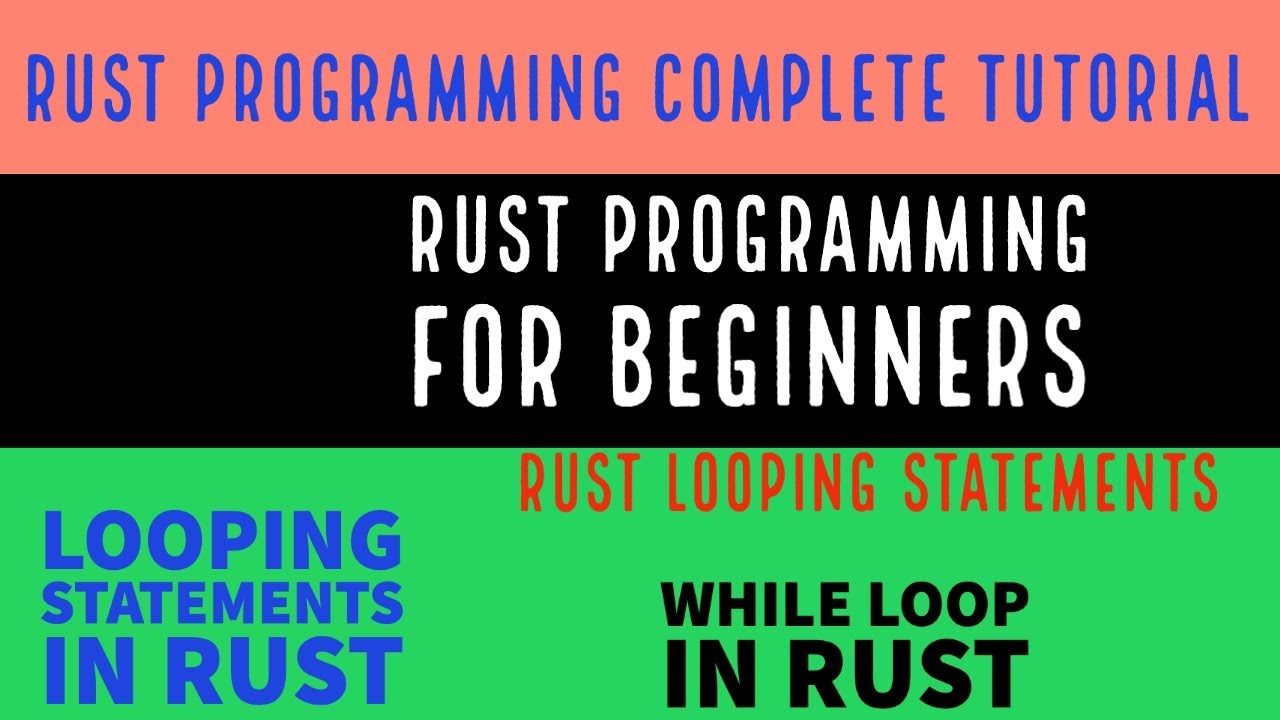 Rust Programming Complete Tutorial For Beginners While Loop In Rust