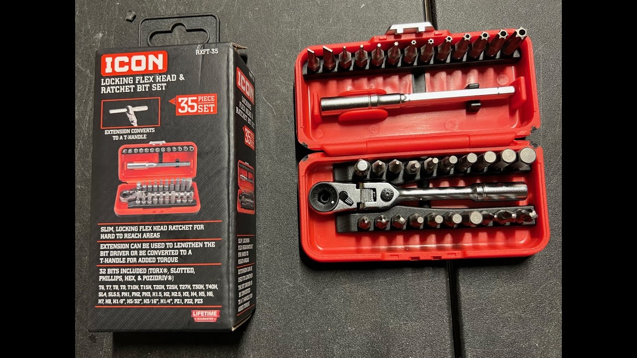 Awesome Edc Tool The Icon Locking Flex Head Ratchet And Bit Set 35
