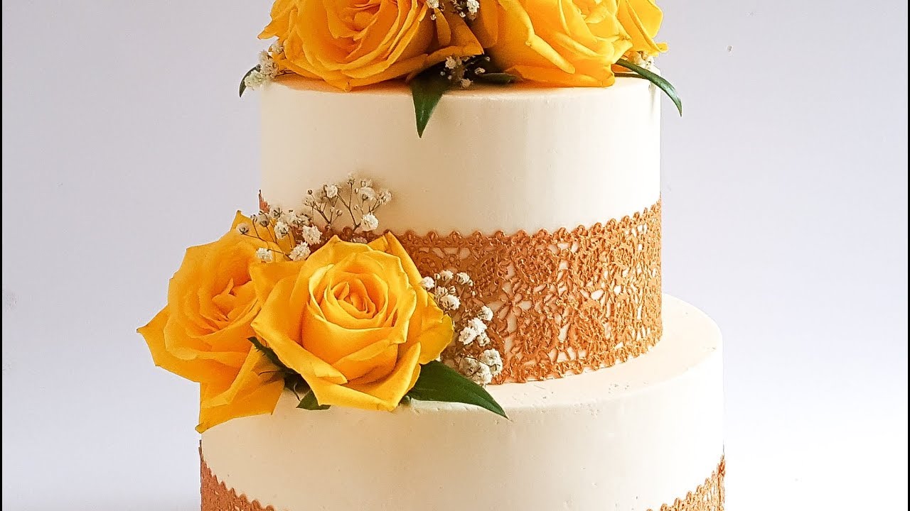 Continental Lace Engagement Cake Rosie S Dessert Spot Youtube