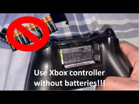 How To Use Xbox One Series X S Controller Without Batteries Youtube