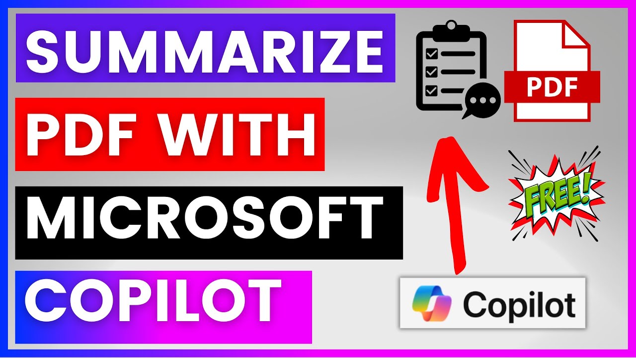 How To Summarize A Pdf With Microsoft Copilot In 2025 Youtube