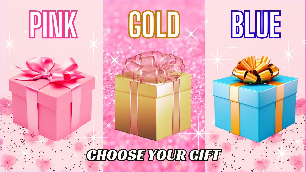 Choose Your Giftёяобёятцёяшнёядо3 Gift Box Challenge Pink Gold Or Blue