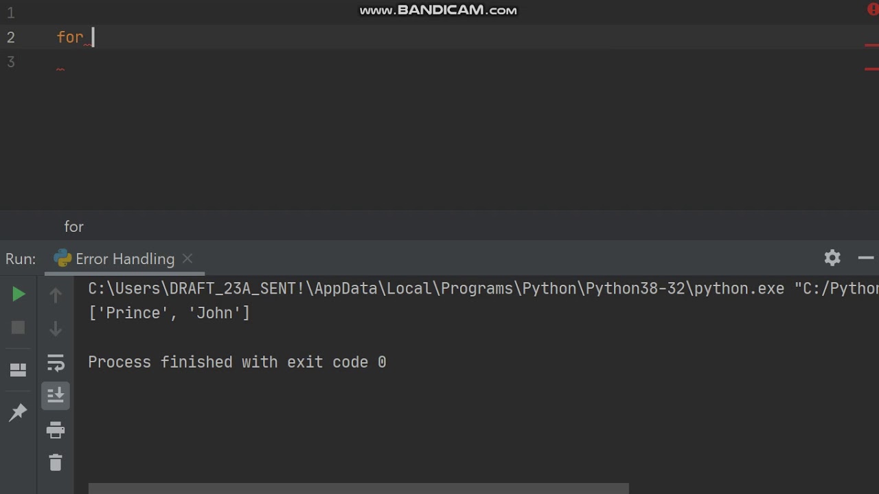 Python Basics Part 55 Implementing Syntax And Logical Errors Youtube