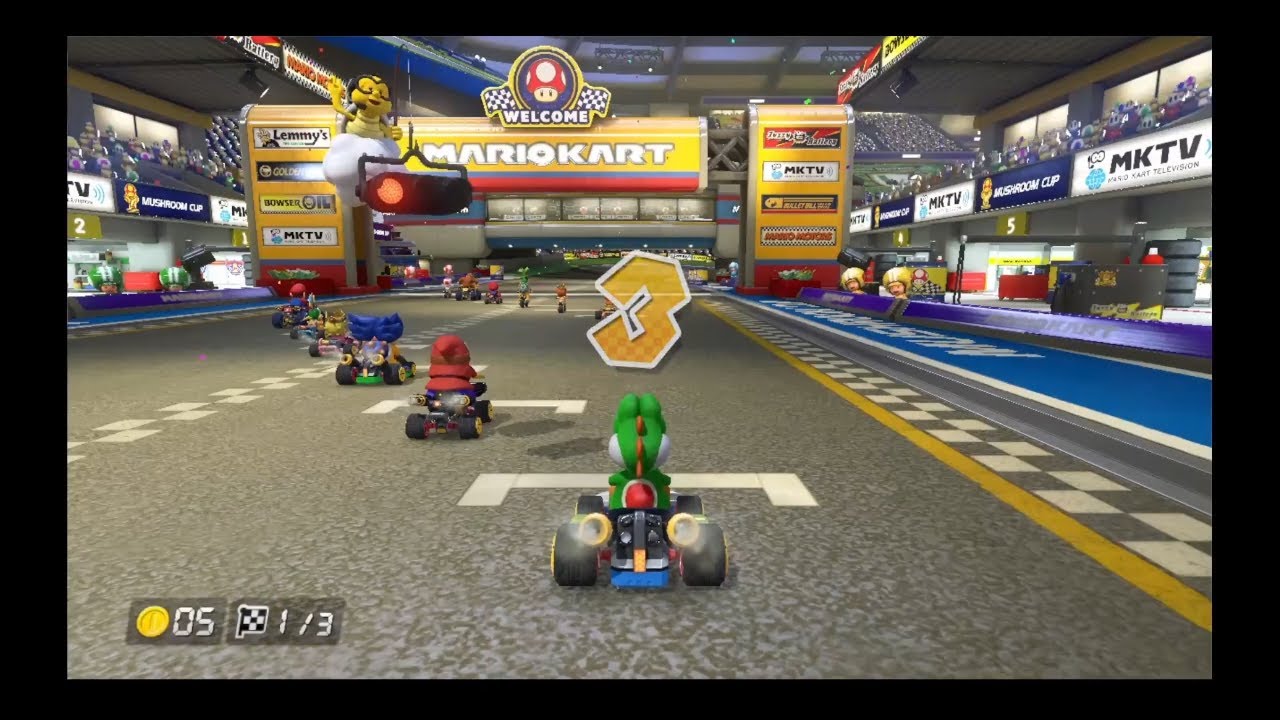 Mario Kart 8 Wii U Game 50cc Mushroom Cup Longplay Youtube