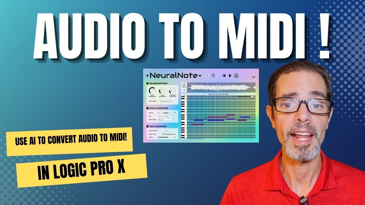 Covert Audio To Midi In Logic Pro X Using Free Plugin Neural Note Youtube
