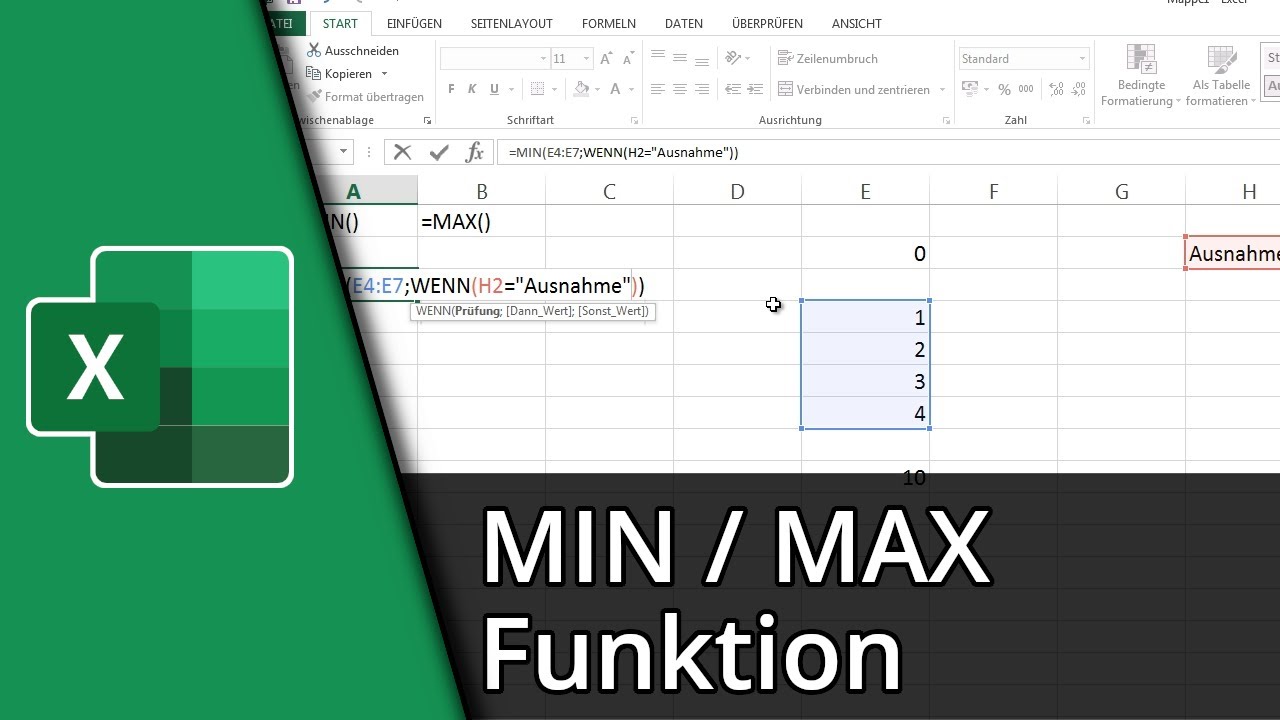 Excel Min Max Range