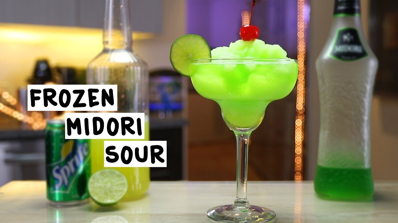 Frozen Midori Sour Tipsy Bartender